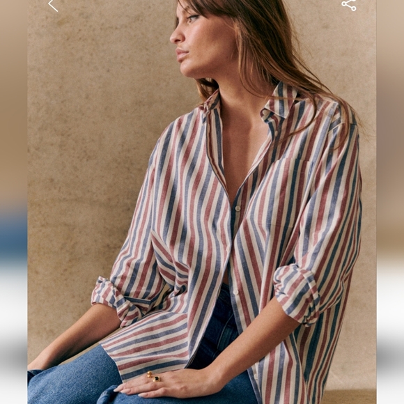 Sezane | Tops | Sezane Max Shirt | Poshmark